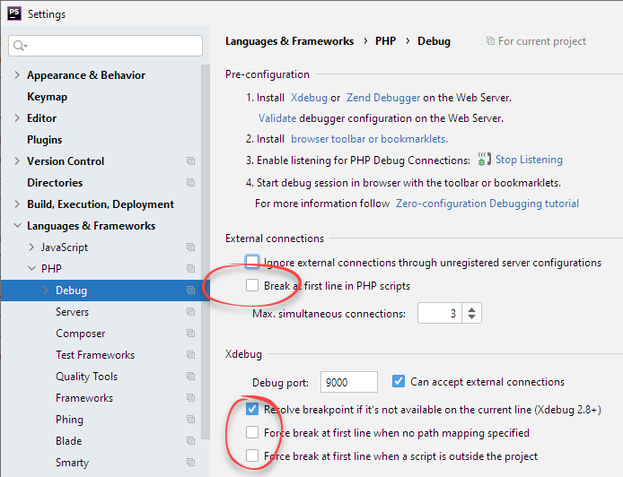 PHPStorm and Xdebug | Web apps